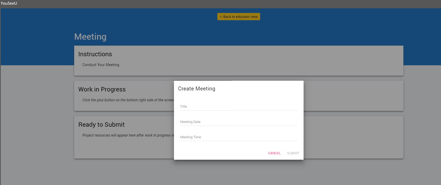Scheduling a Meeting & Submitting it for Grading – Bongo for Mindtap